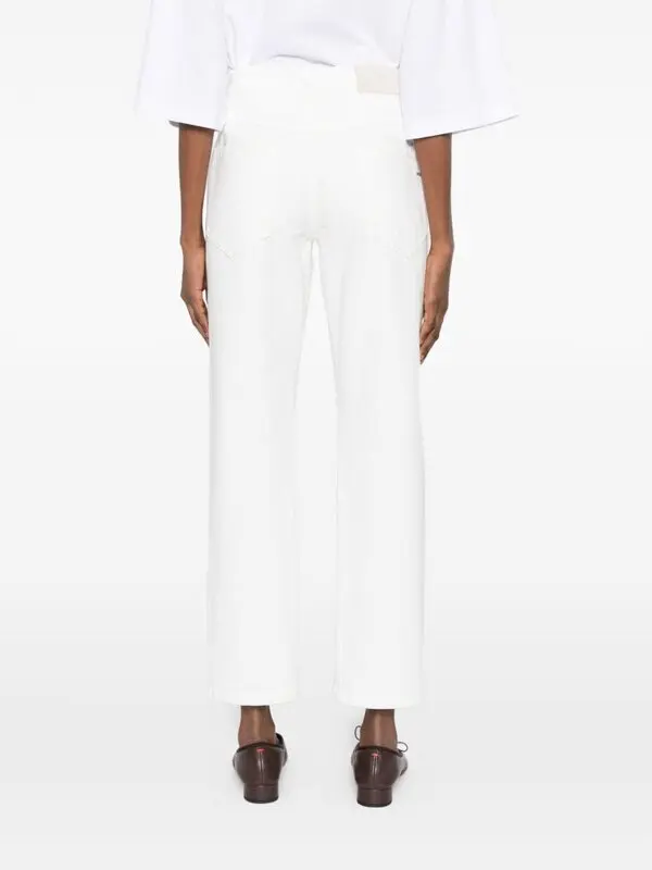 Brunello Cucinelli White Cotton Trousers - Multicolor