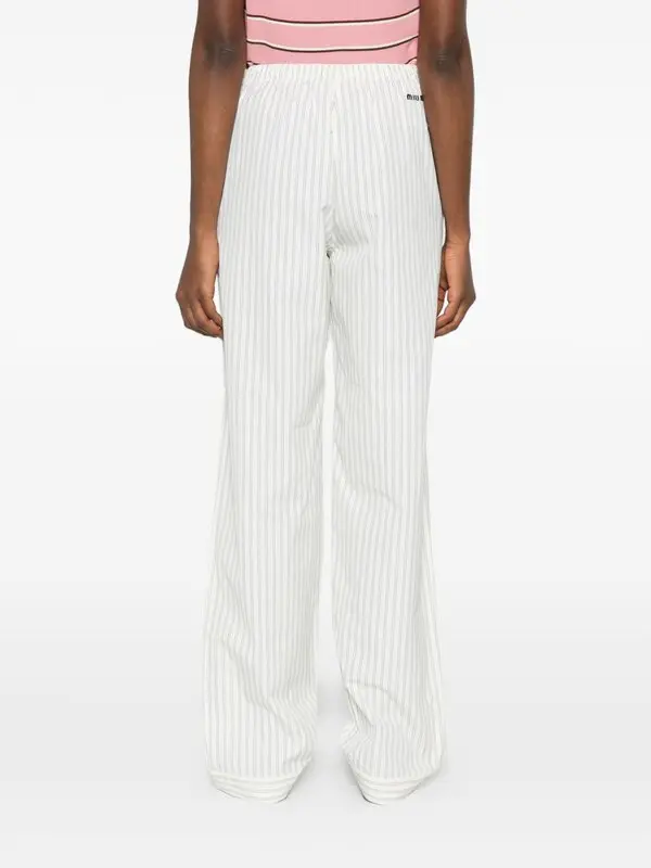 Miu Miu Cotton Pajama Trousers