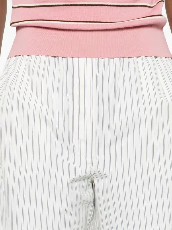 Miu Miu Cotton Pajama Trousers