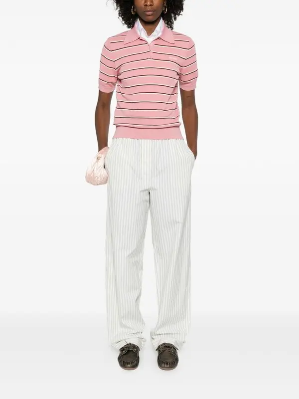 Miu Miu Cotton Pajama Trousers