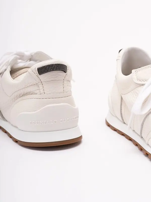 Brunello Cucinelli Deerskin Lace Up Sneakers - Multicolor