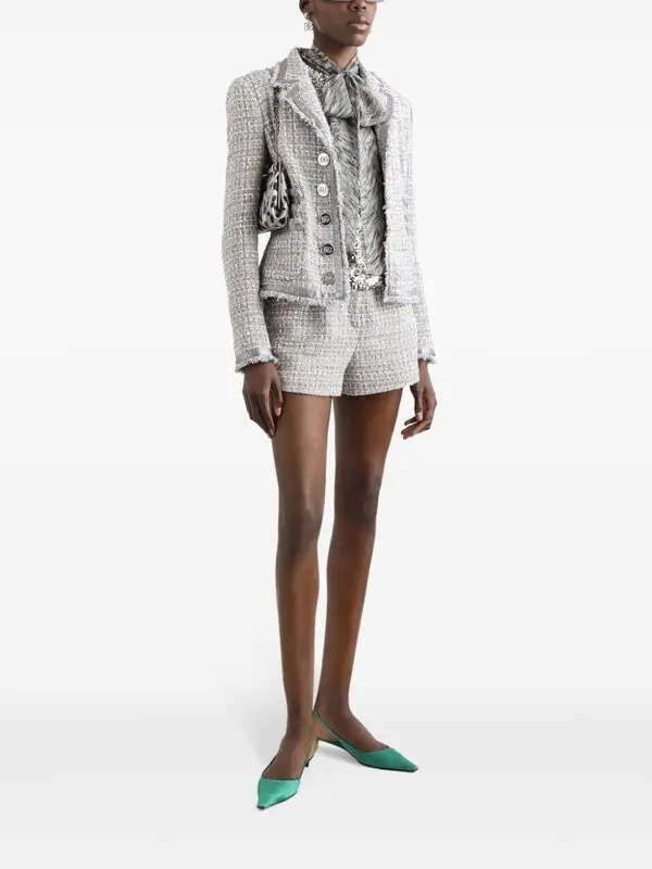Dolce & Gabbana Tweed Jacket With Trim