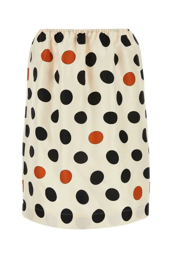 Bottega Veneta Printed Silk Skirt - Multicolor