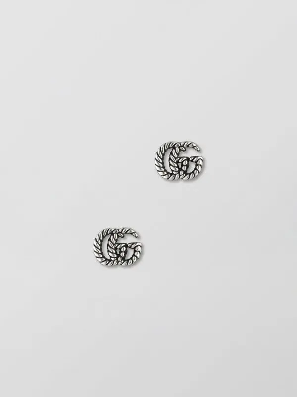 Gucci Double G Stud Earrings - Silver