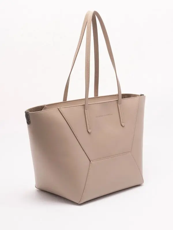 Brunello Cucinelli Calf Leather Tote Bag - Multicolor