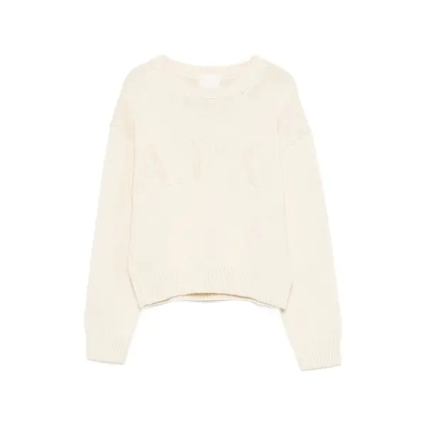 A.p.c. Neutral Tonal Logo Crew Neck Jumper