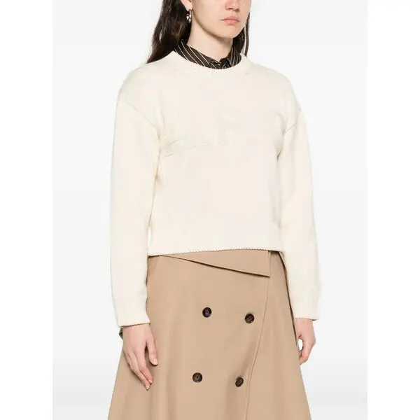 A.p.c. Neutral Tonal Logo Crew Neck Jumper