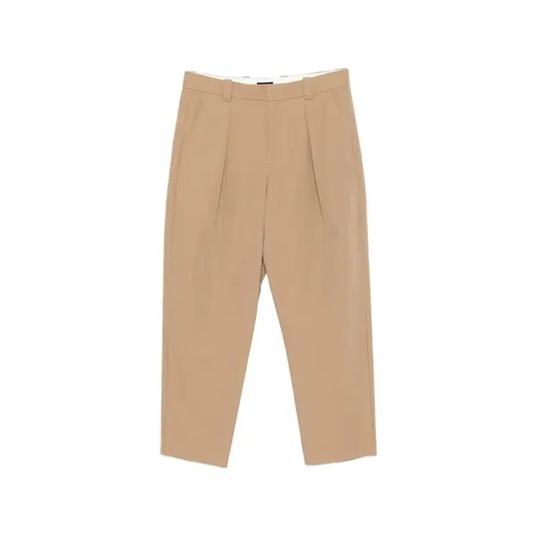 A.p.c. Pleated Wool-blend Trousers - Cream