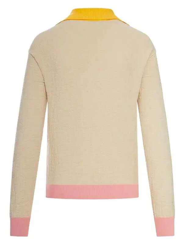 Fendi Long-sleeved V-neck Sweater