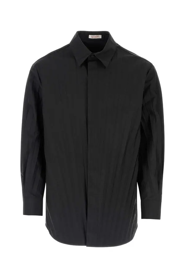 Valentino Garavani Tech Nylon Oversize Shirt - Black