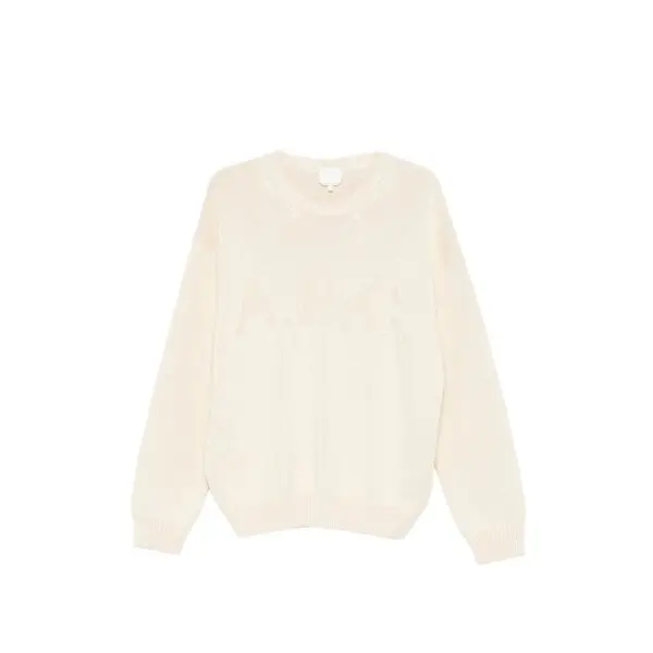 A.p.c. Crew Neck Knit Jumper - Cream