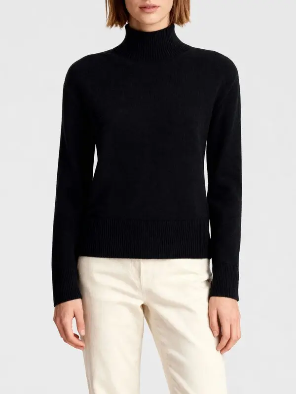 Max Mara Fine Knit Cashmere Turtleneck Sweater - Blue