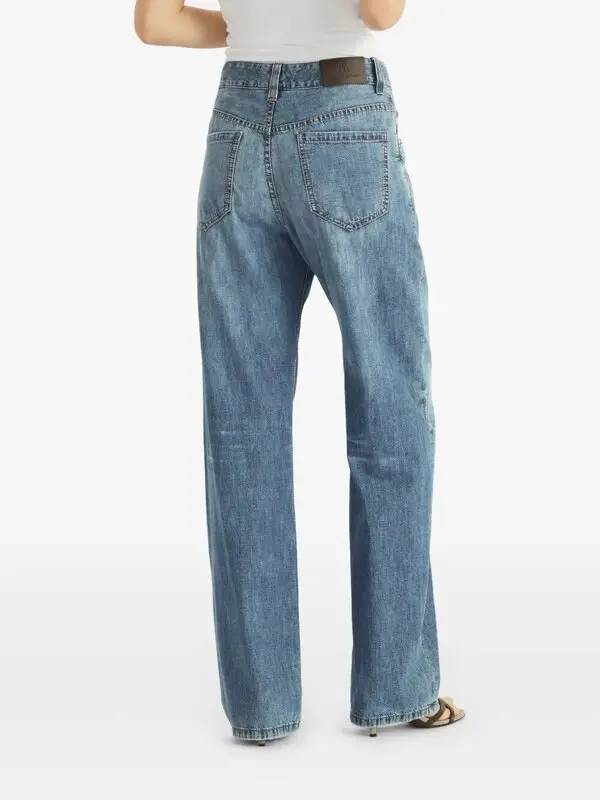 Brunello Cucinelli Medium Wash Denim Pants - Multicolor