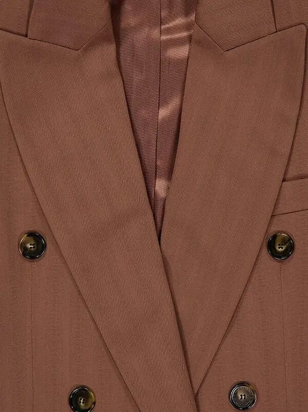 Stella McCartney Native Regenerative Wool Double-breasted Blazer
