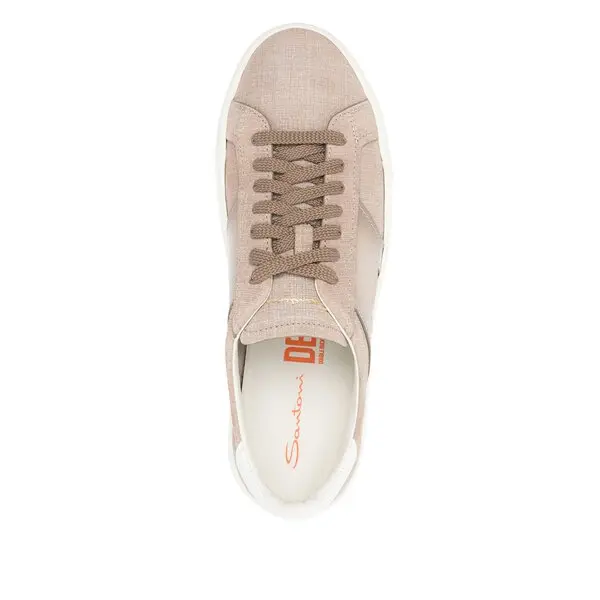 Santoni Low-top Trainers With Padded Ankle And Logo Detail
