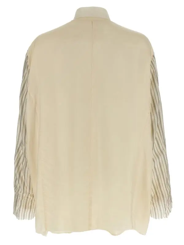 MAISON MARGIELA Anonymity Of The Lining' Bi-material Jacket - Cream