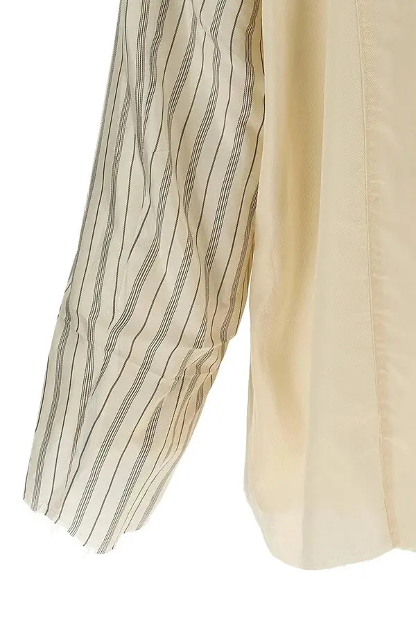 MAISON MARGIELA Anonymity Of The Lining' Bi-material Jacket - Cream