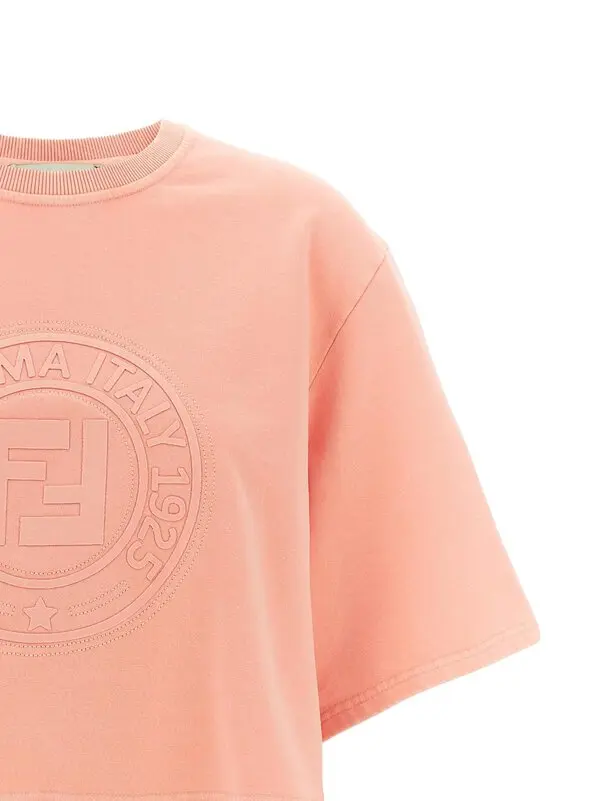 Fendi 3d Roma' Cropped Sweatshirt