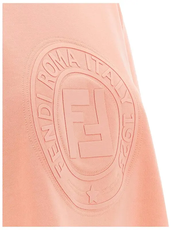 Fendi 3d Roma' Cropped Sweatshirt