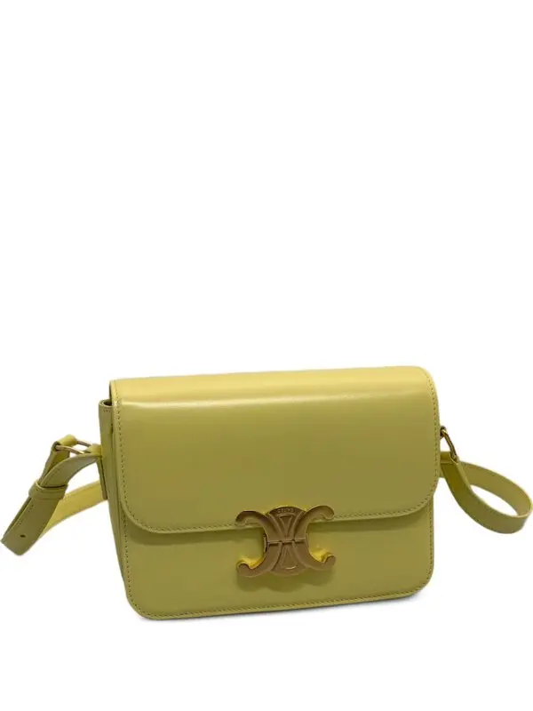 Celine Triomphe Teen Leather Crossbody Bag - Multicolor