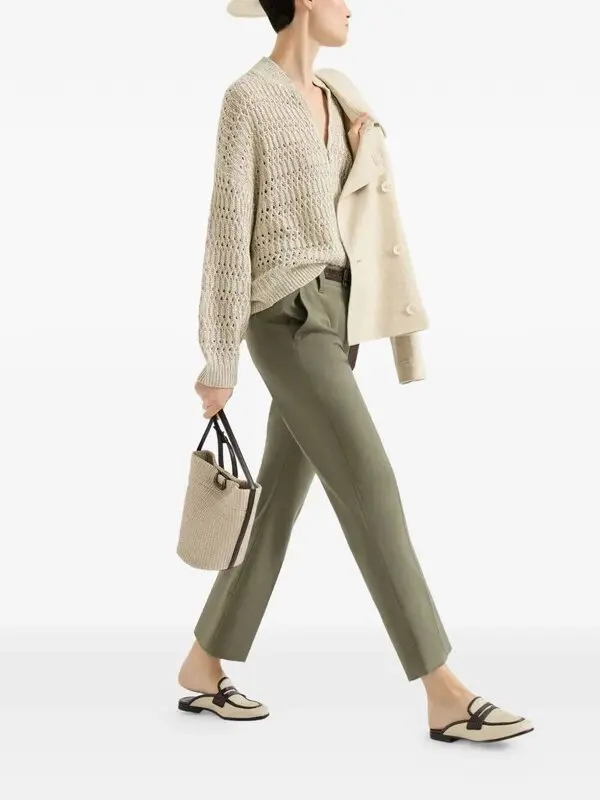 Brunello Cucinelli Cotton Tailored Pants