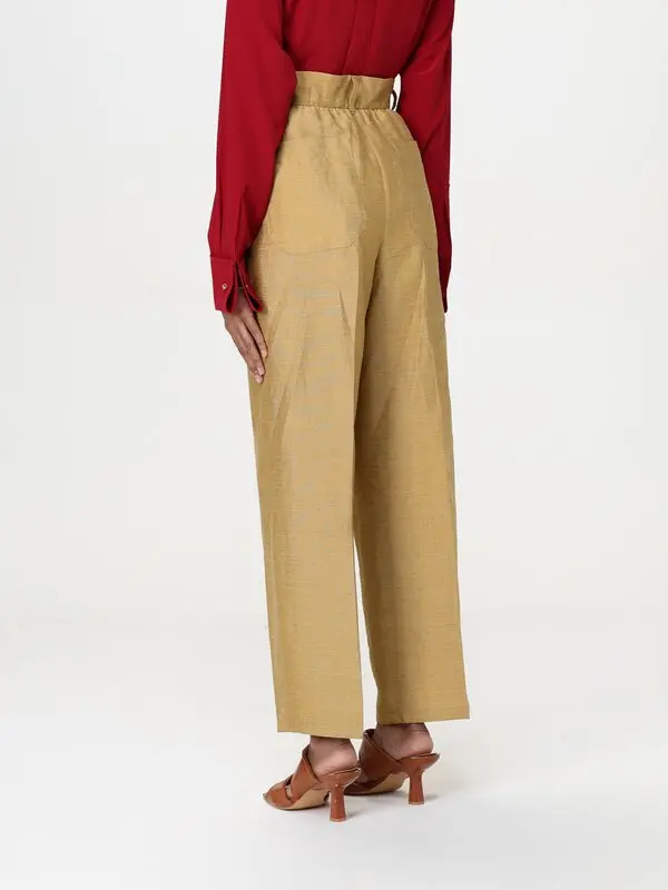 Max Mara Tailored Textured Trousers - Gold