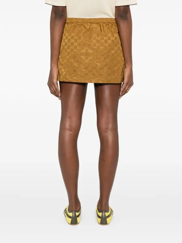 Gucci Gg Nylon Mini Skirt - Multicolor