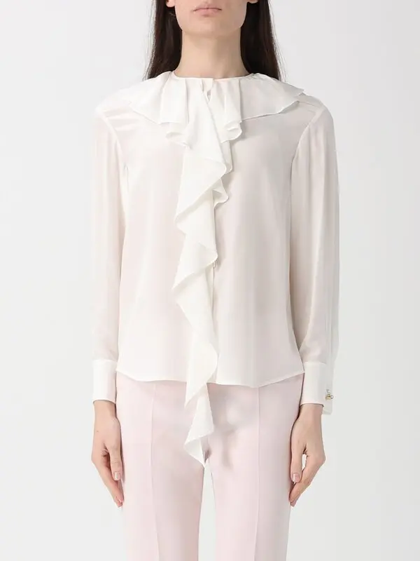 Max Mara Silk Ruffle Blouse