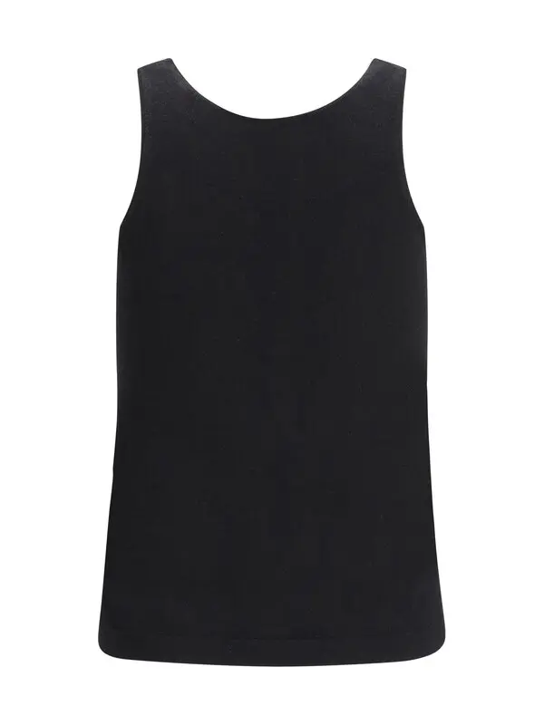 Brunello Cucinelli Sparkling Knit Tank Top - Black