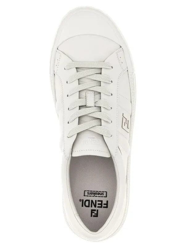 Fendi Calfskin Leather Lace-up Sneakers