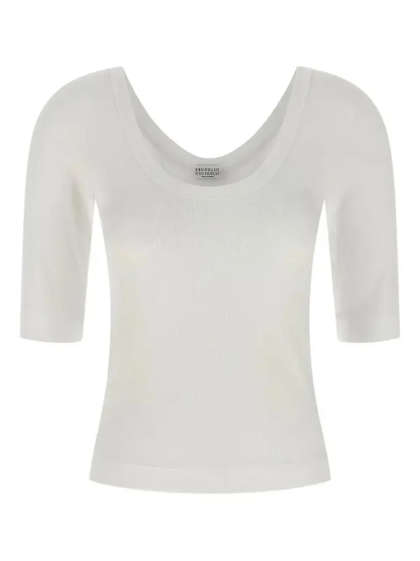 Brunello Cucinelli T-shirt With Monili Embellishment