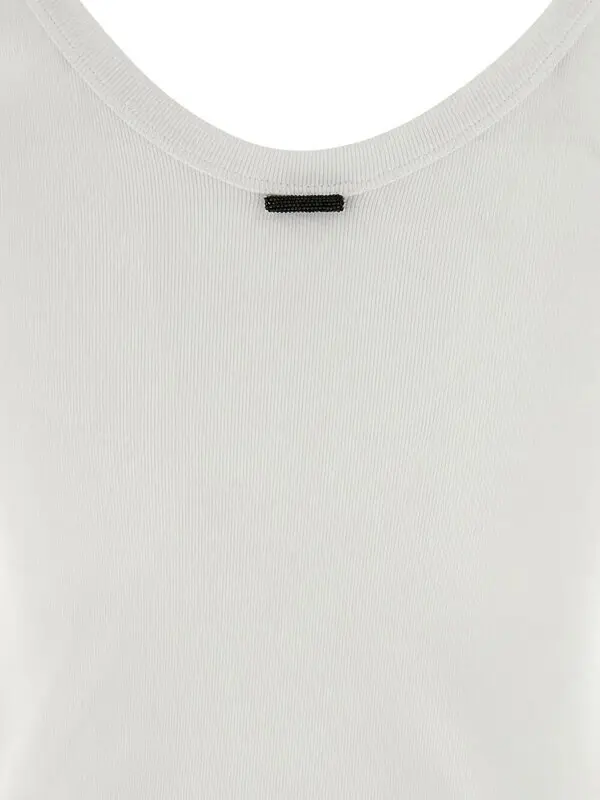 Brunello Cucinelli T-shirt With Monili Embellishment