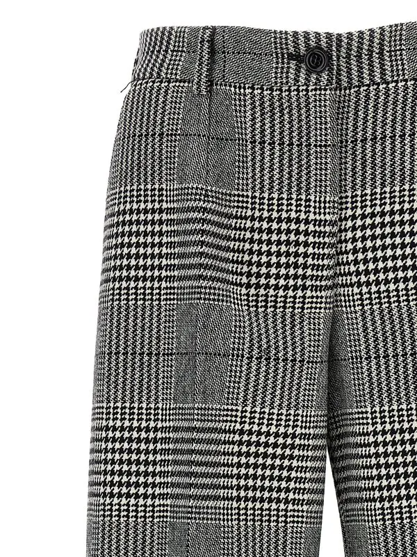 Dolce & Gabbana Sartoriale Houndstooth Wool Blend Trousers - Multicolor