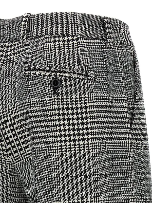 Dolce & Gabbana Sartoriale Houndstooth Wool Blend Trousers - Multicolor