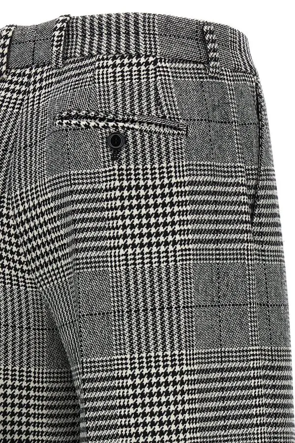Dolce & Gabbana Sartoriale Houndstooth Wool Blend Trousers - Multicolor