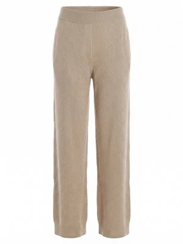 Brunello Cucinelli Cotton Elasticated Waist Pants - Multicolor