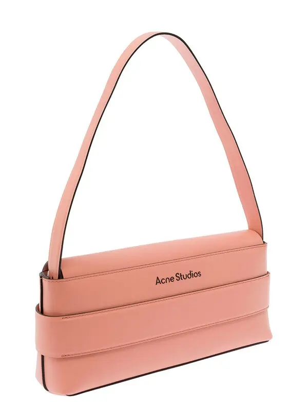 Acne Studios Leather Shoulder Bag With Knot Detail - Multicolor