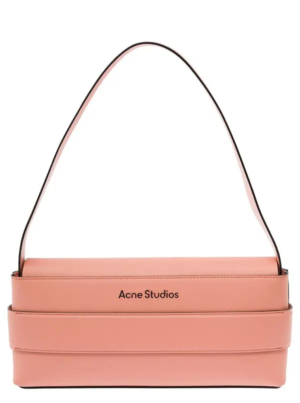 Acne Studios Leather Shoulder Bag With Knot Detail - Multicolor