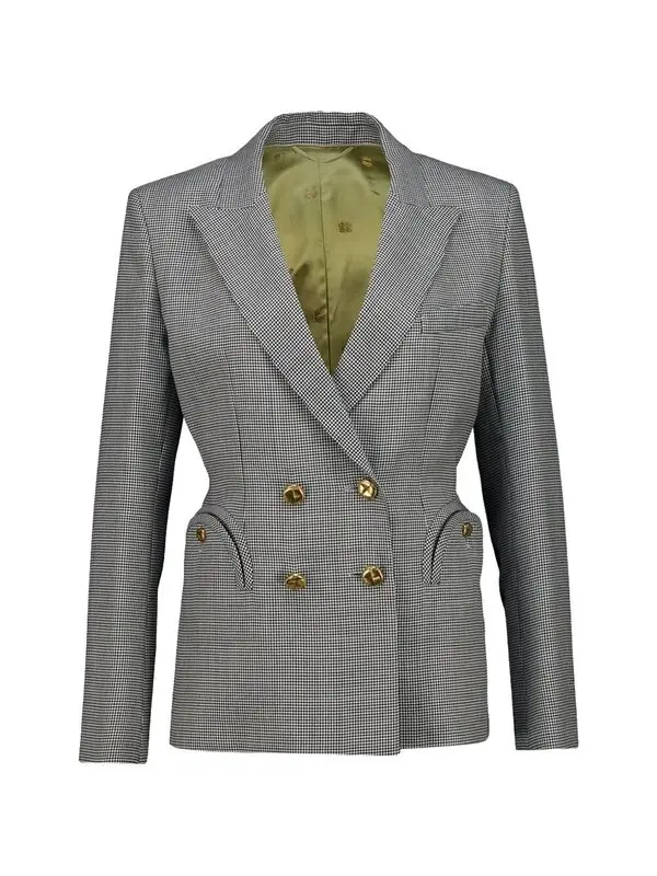 BLAZÉ MILANO Double-breasted Checked Blazer - Multicolor