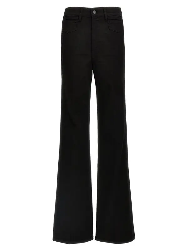 TOM FORD Stretch Twill Denim Wide Flare Jeans - Black
