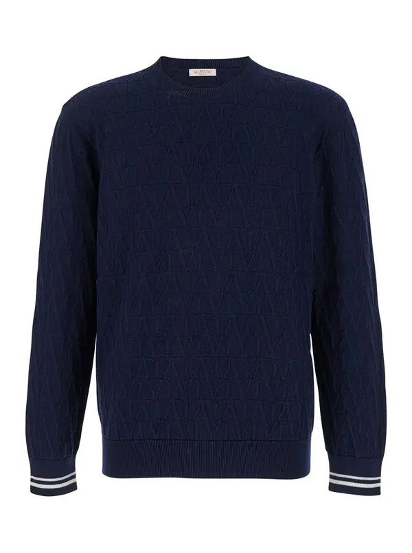 Valentino Garavani Jacquard Toile Iconographique Crewneck Sweater - Multicolor