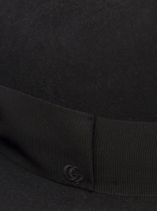 Gucci Felt Hat With Gros-grain Ribbon