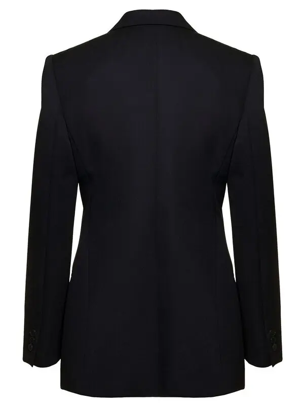 Givenchy Single-breasted Jacket With Notched Lapel In Wool And Mohair - Multicolor