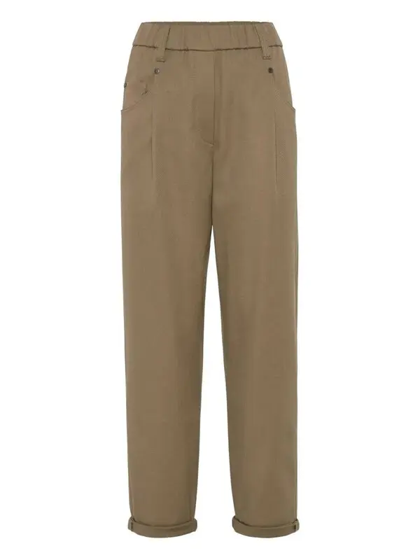 Brunello Cucinelli Baggy Cotton Pants