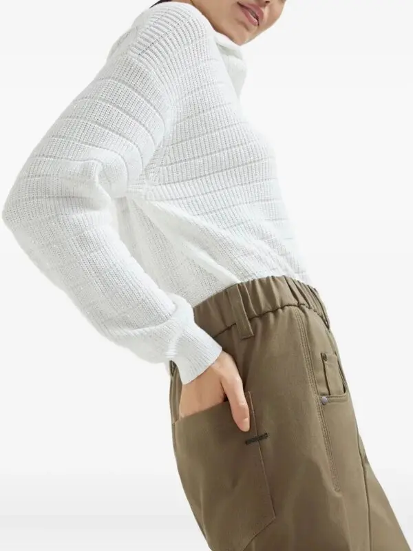 Brunello Cucinelli Baggy Cotton Pants