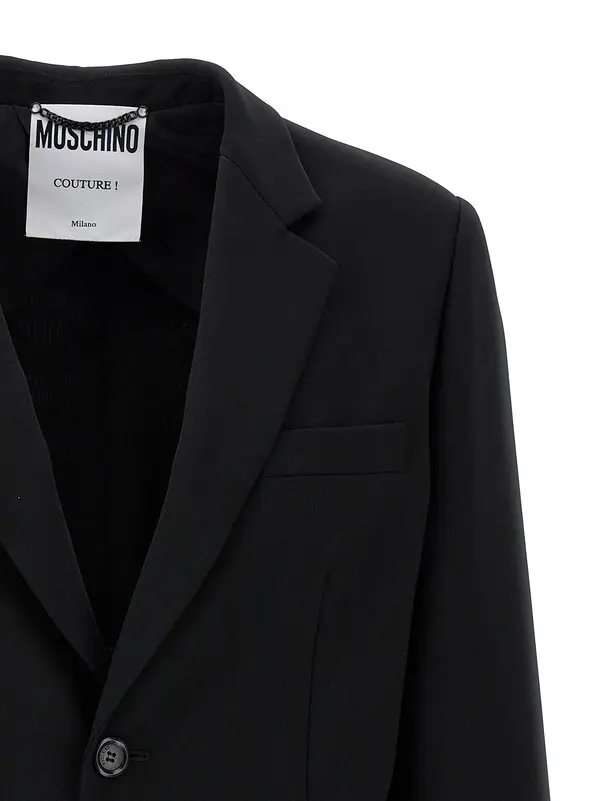 Moschino Single-breasted Martingale Blazer
