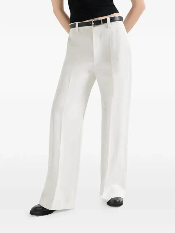 Brunello Cucinelli Loose Flared Cotton Pants