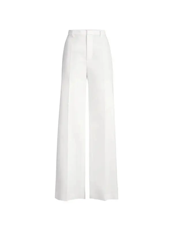 Brunello Cucinelli Loose Flared Cotton Pants - Multicolor
