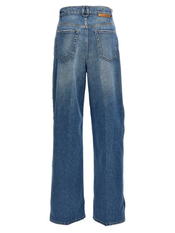 Stella McCartney Bootcut Jeans With Side Buttons - Blue