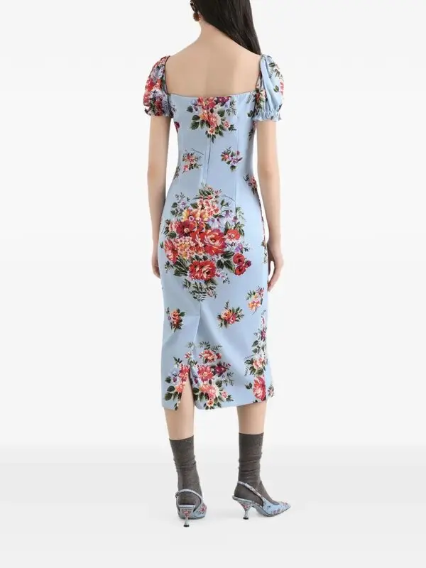 Dolce & Gabbana Printed Silk Dress - Multicolor